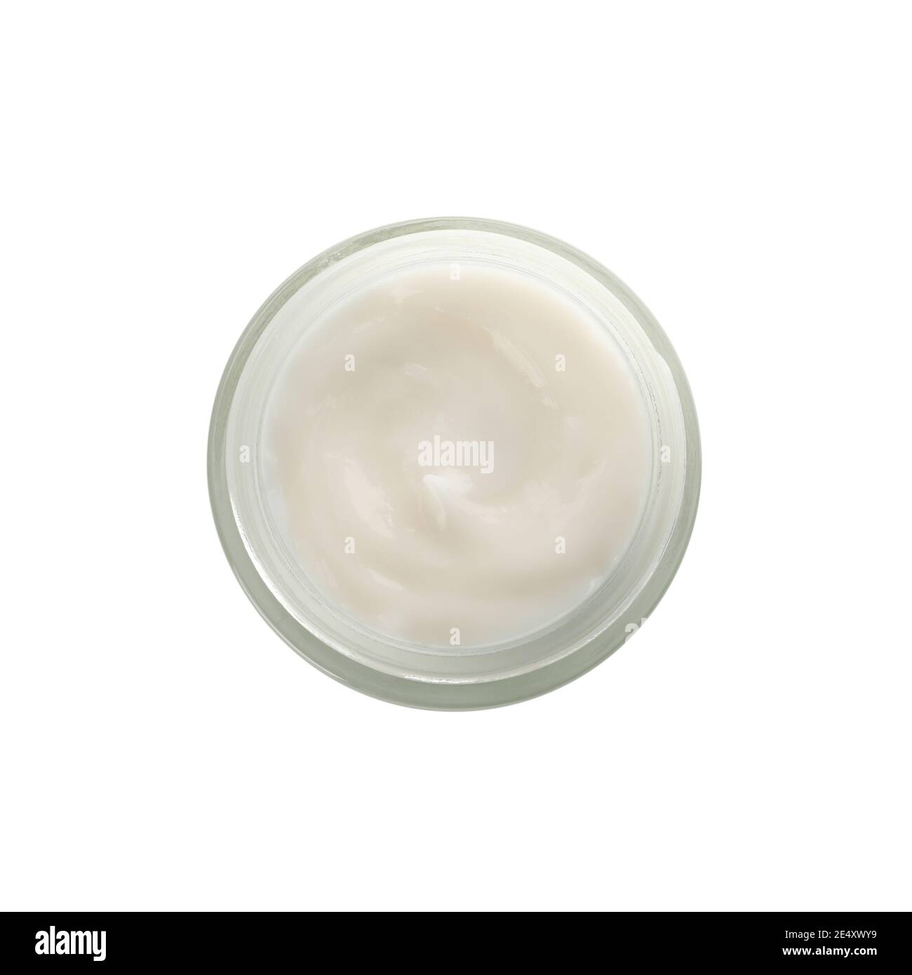 Cosmetic cream in jar isolated on white background Stock Photo - Alamy