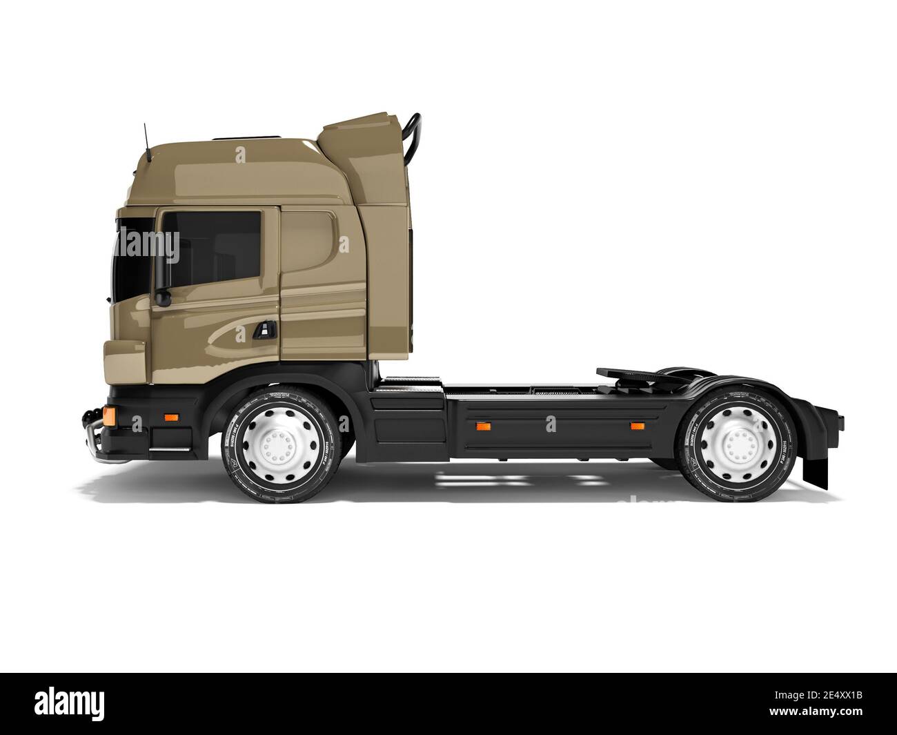 Truck Side View White Background