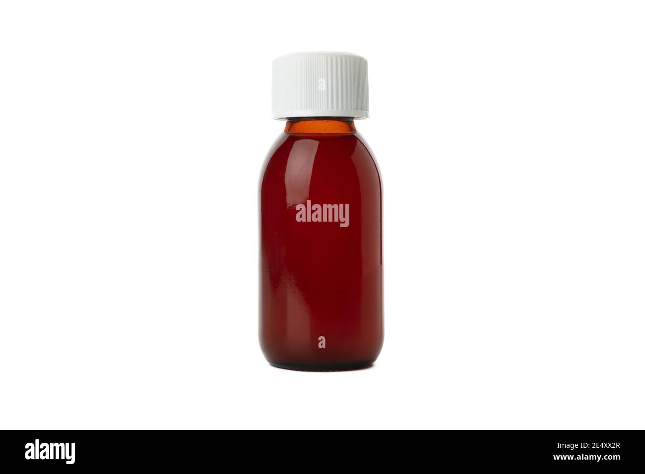 Medicine bottle with syrup isolated on white background Stock Photo - Alamy