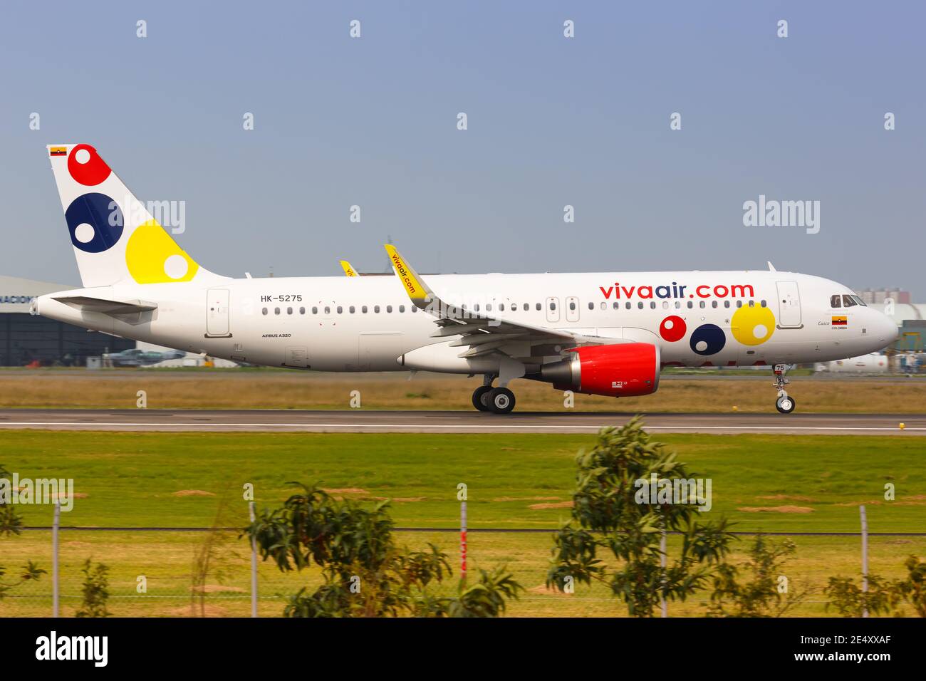 Bogota, Colombia – January 30, 2019: Vivaair Airbus A320 airplane at ...