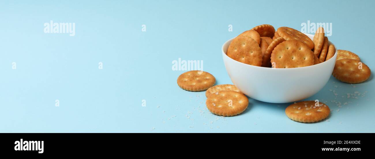 Biscuits on blue hi-res stock photography and images - Alamy