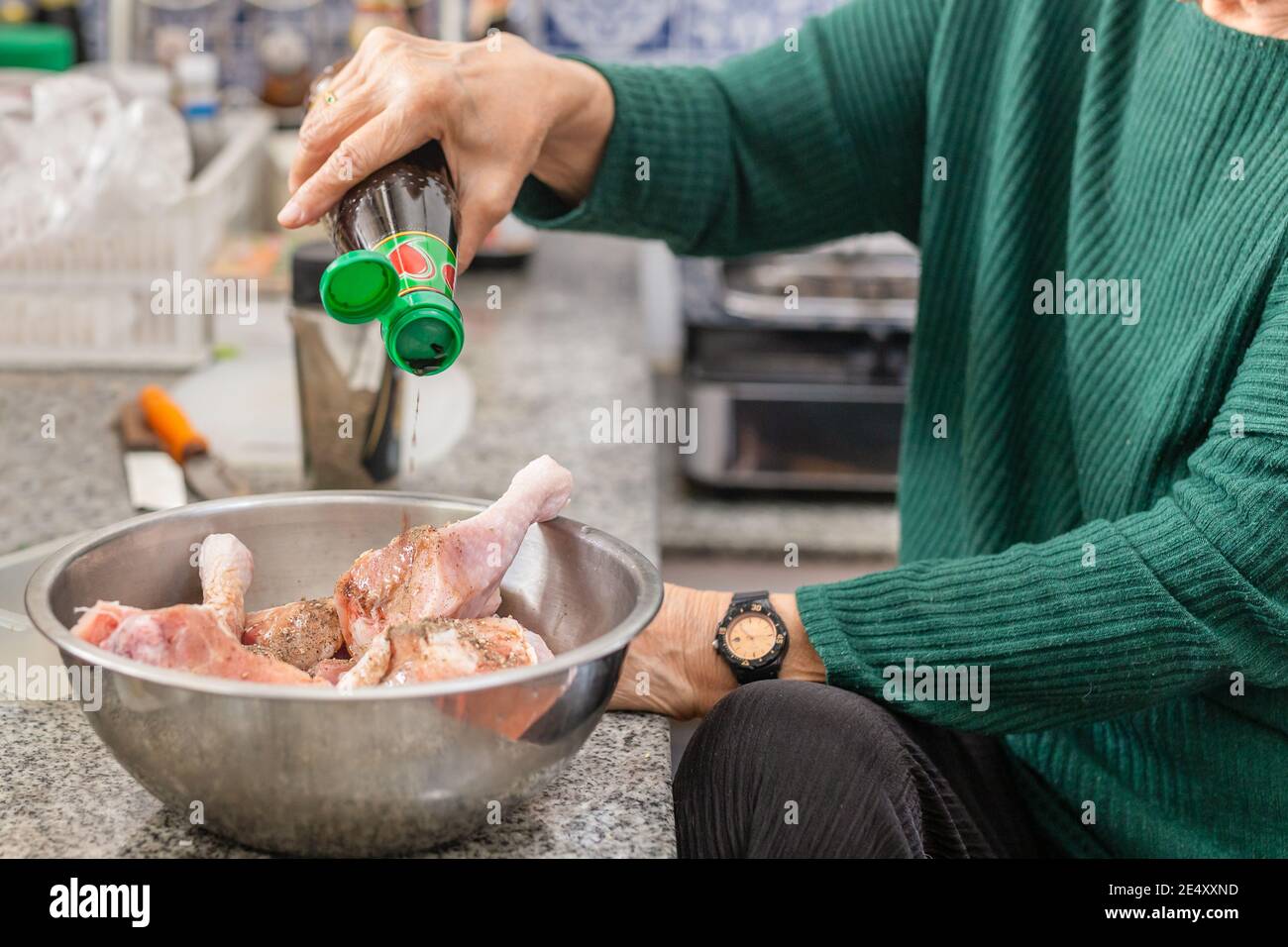 Sauce senior hi-res stock photography and images - Alamy