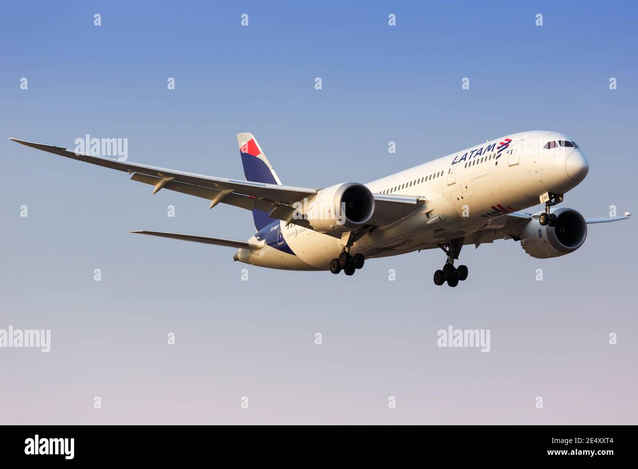 Lima, Peru – February 1, 2019: LATAM Boeing 787 Dreamliner airplane at ...