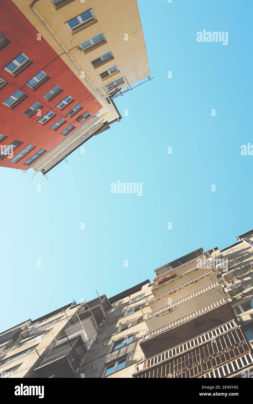 Modern multistory building view from the ground Stock Photo - Alamy