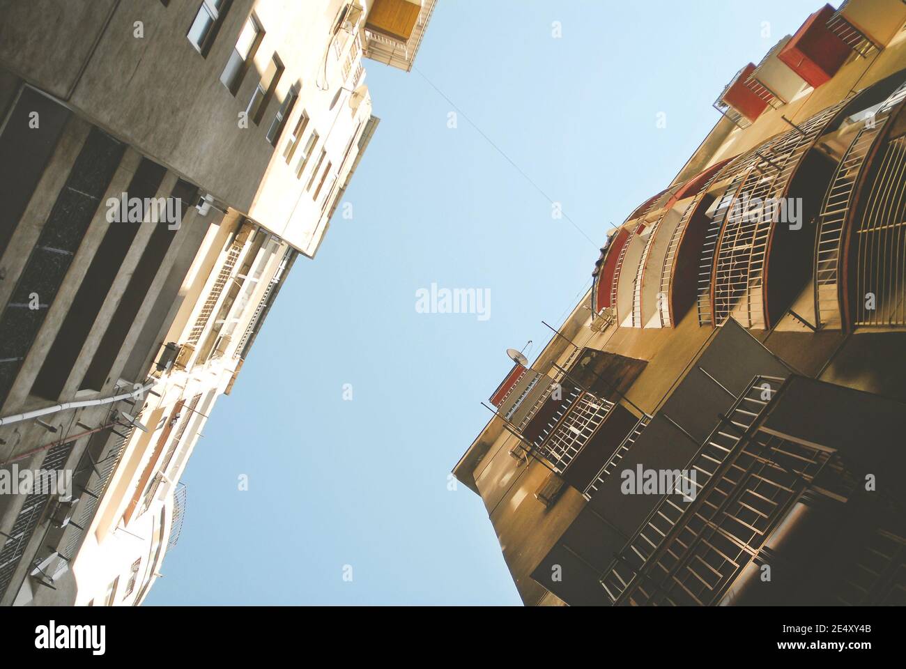 Modern multistory building view from the ground Stock Photo - Alamy