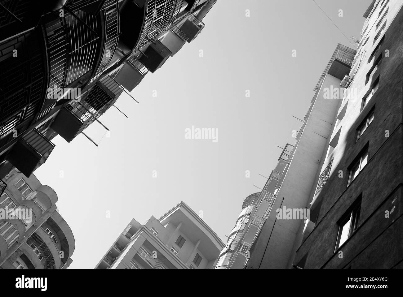 Modern multistory building view from the ground Stock Photo - Alamy