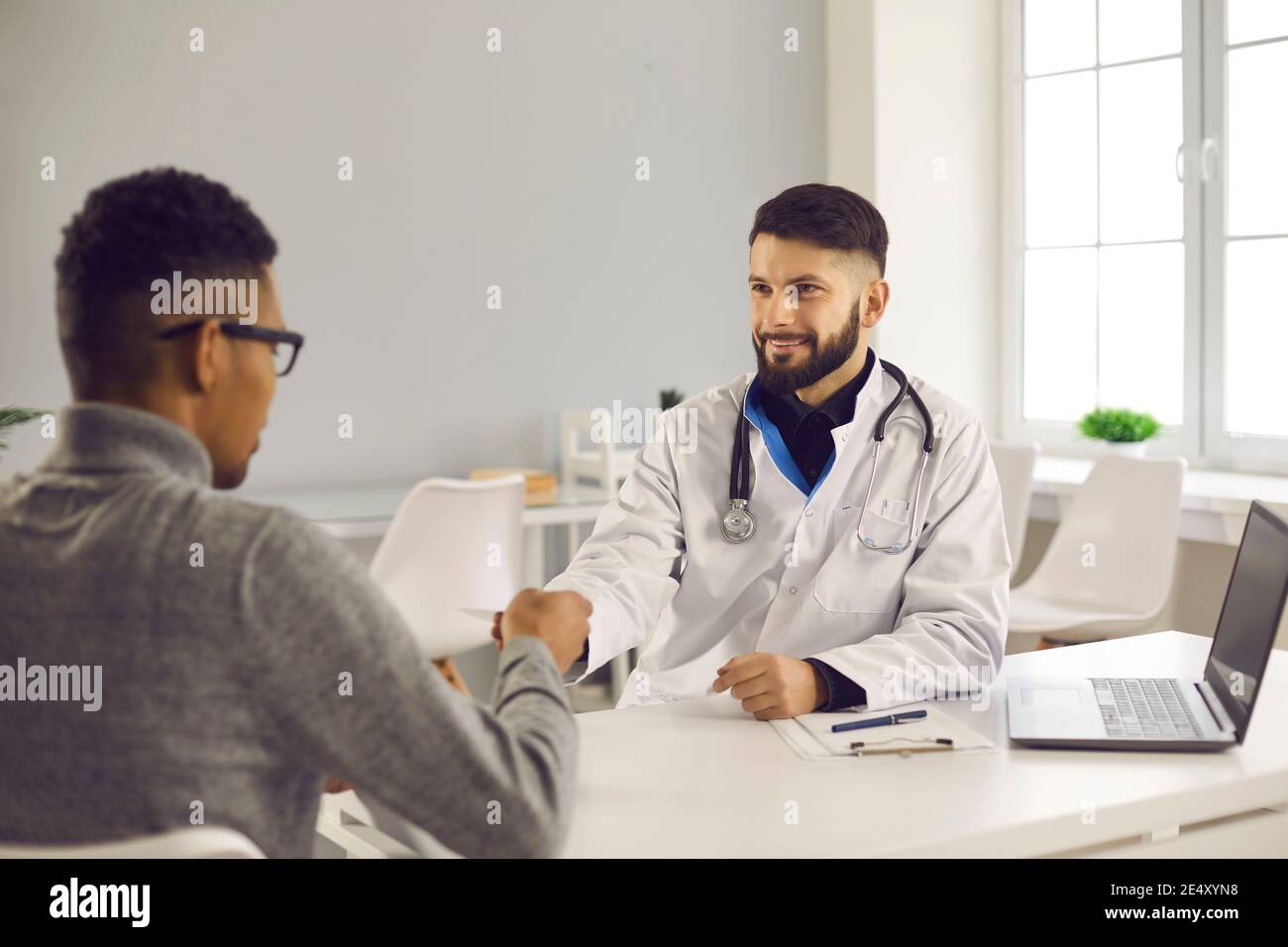 Healthcare, medicare, communication with doctor concept Stock Photo - Alamy