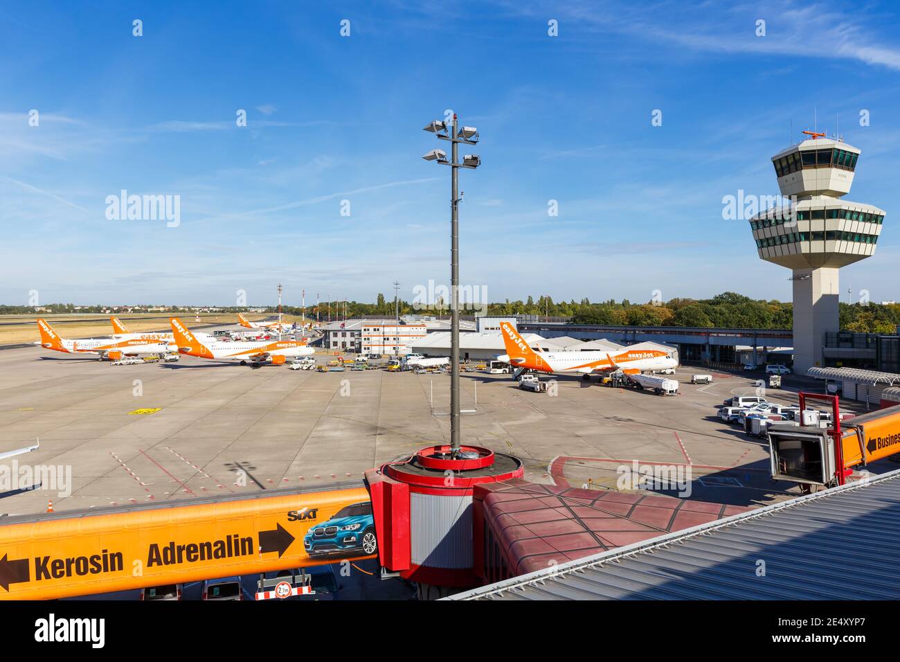 Berlin, Germany – September 11, 2018: Easyjet Airbus A320 airplanes at ...