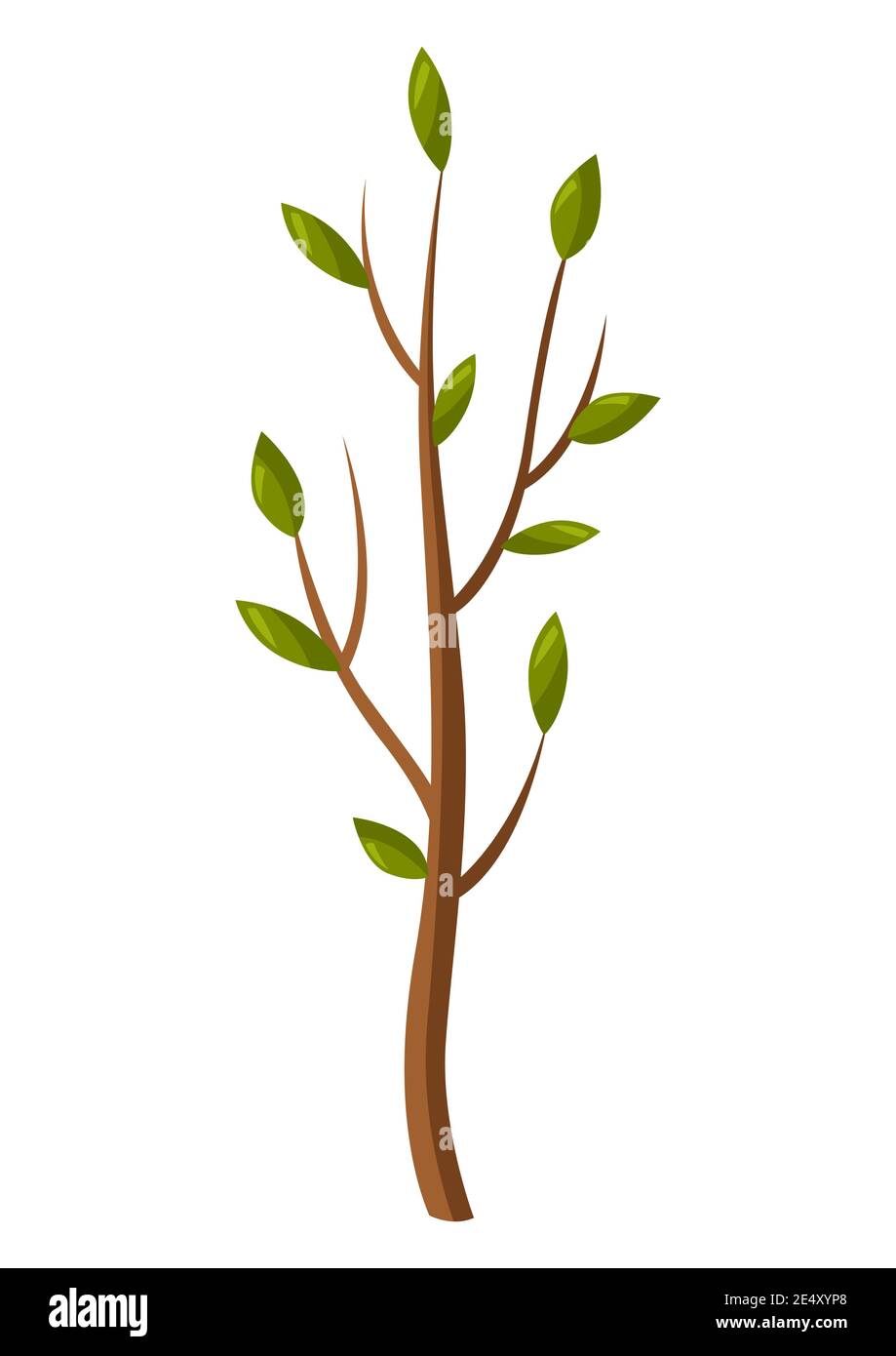 Young tree plant in Stock Vector Images - Alamy
