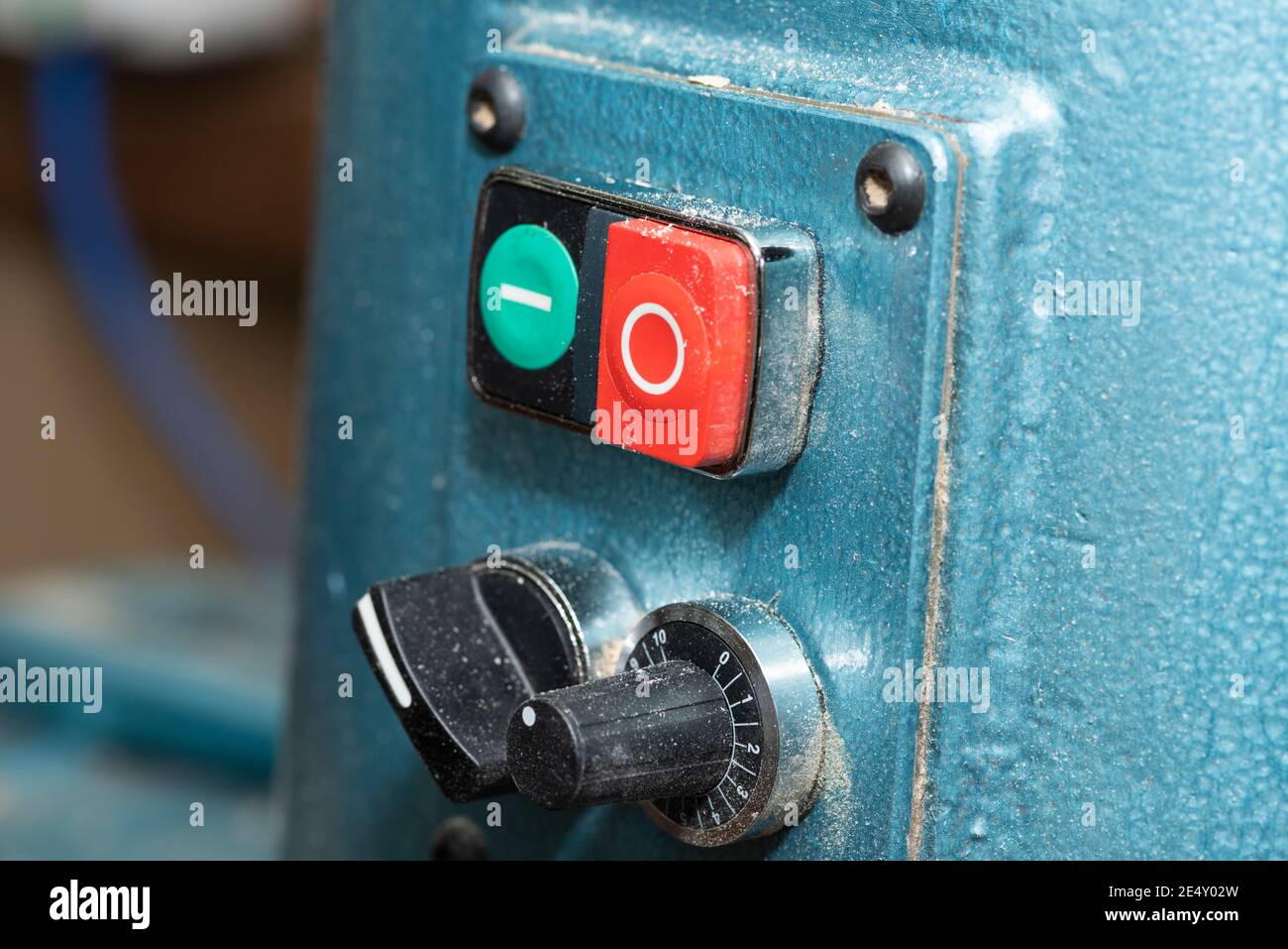 Red stop buttons hi-res stock photography and images - Alamy