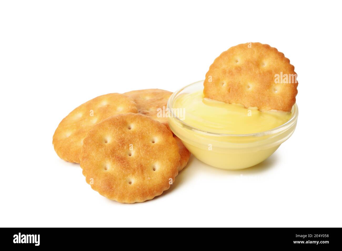 Crispy round cheese cracker hi-res stock photography and images - Alamy