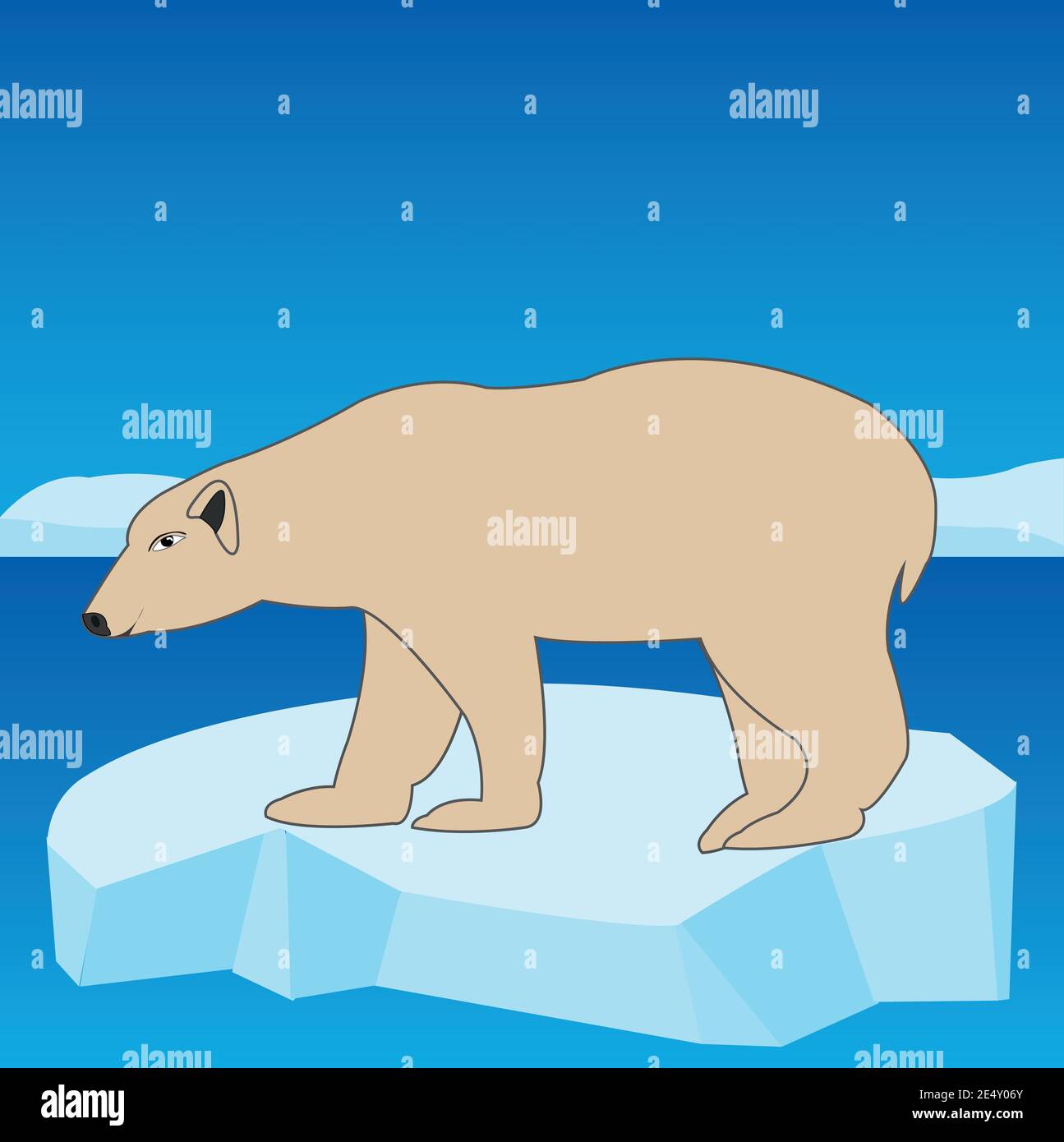 Middle of ocean Stock Vector Images - Alamy