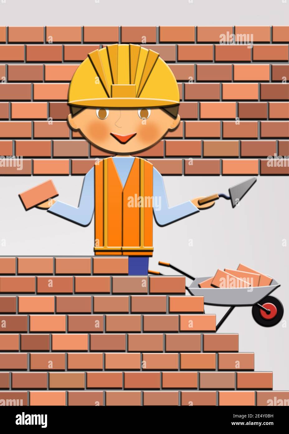 Bricklayer drawing hi-res stock photography and images - Alamy