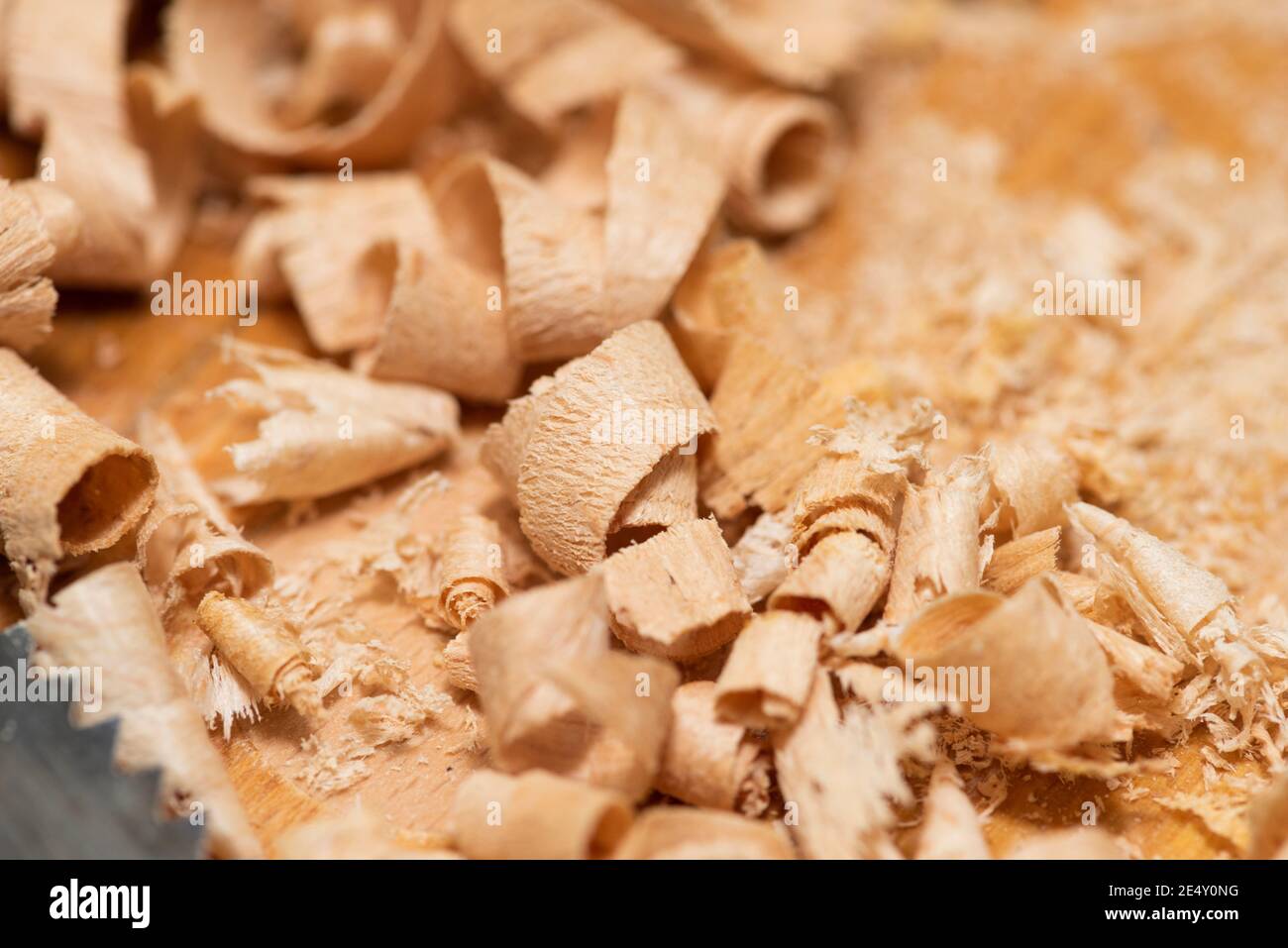 Curly wood shavings hi-res stock photography and images - Alamy