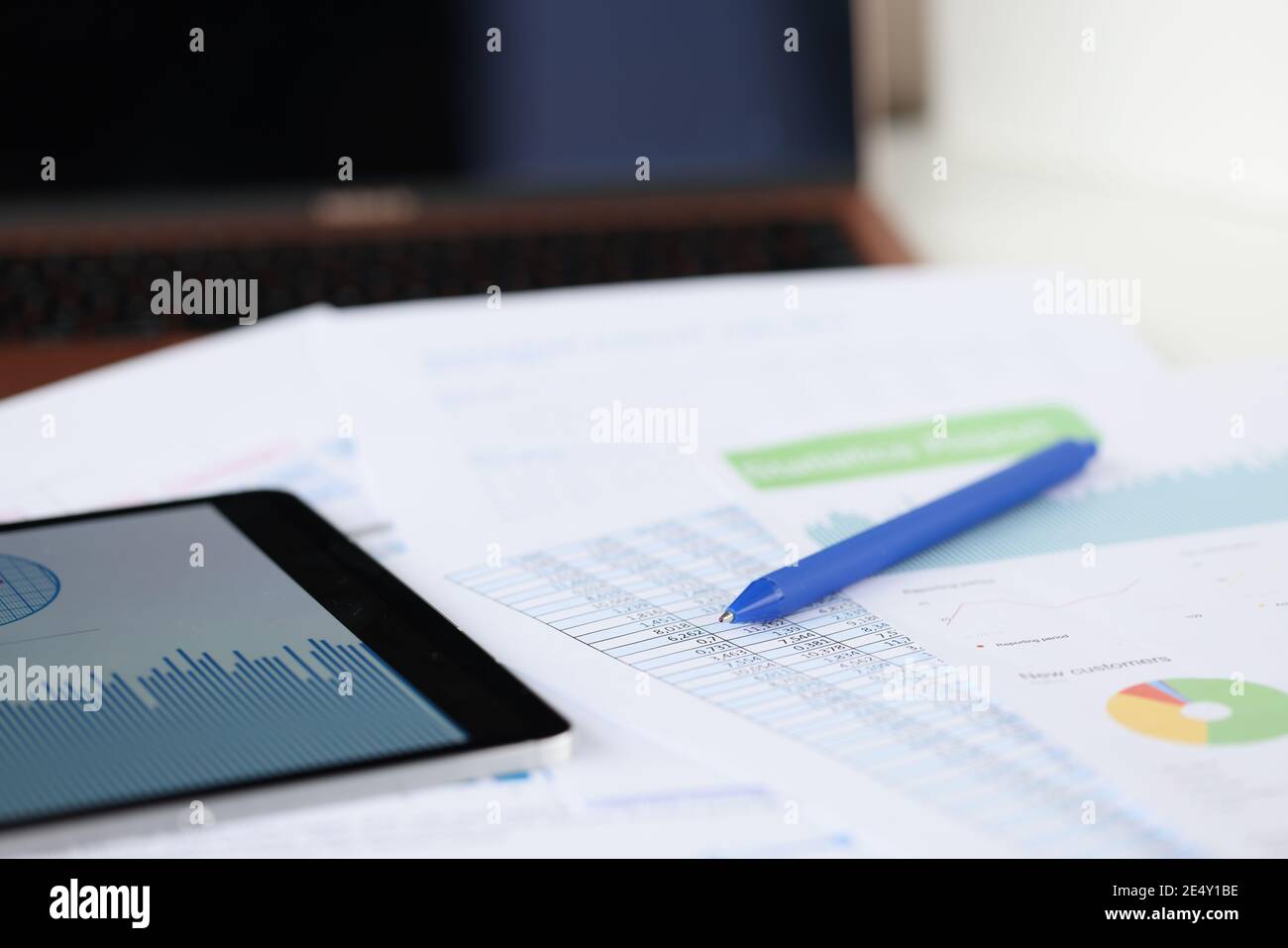 On table lies commercial graphics tablet and pen Stock Photo - Alamy
