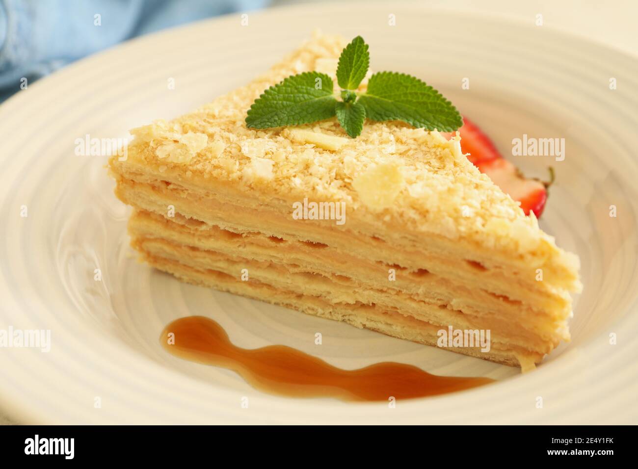 Food delicious layered napoleon hi-res stock photography and images - Alamy