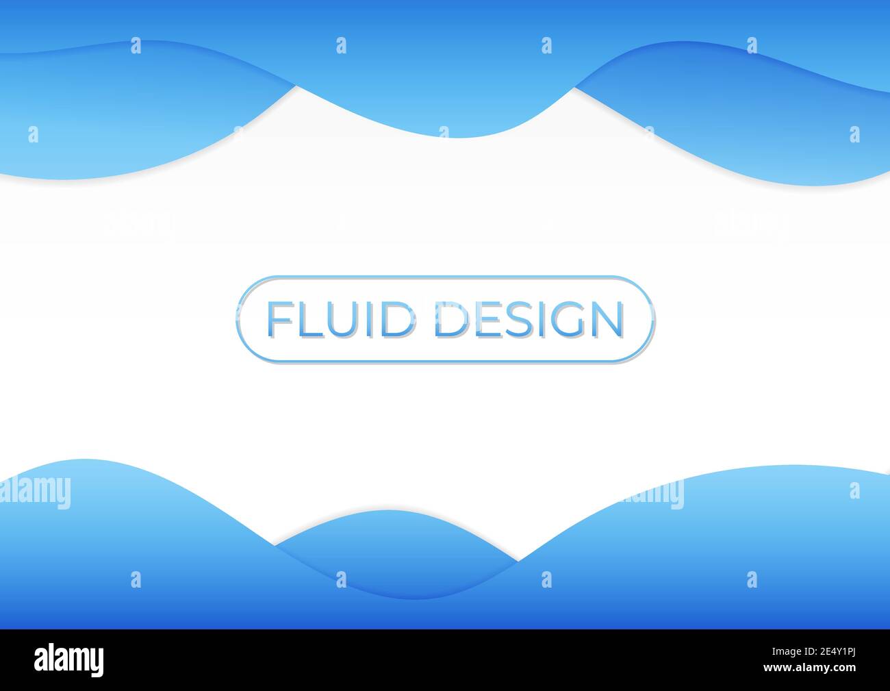 Fluid wave curve shape design cyan cool concept with space. vector ...