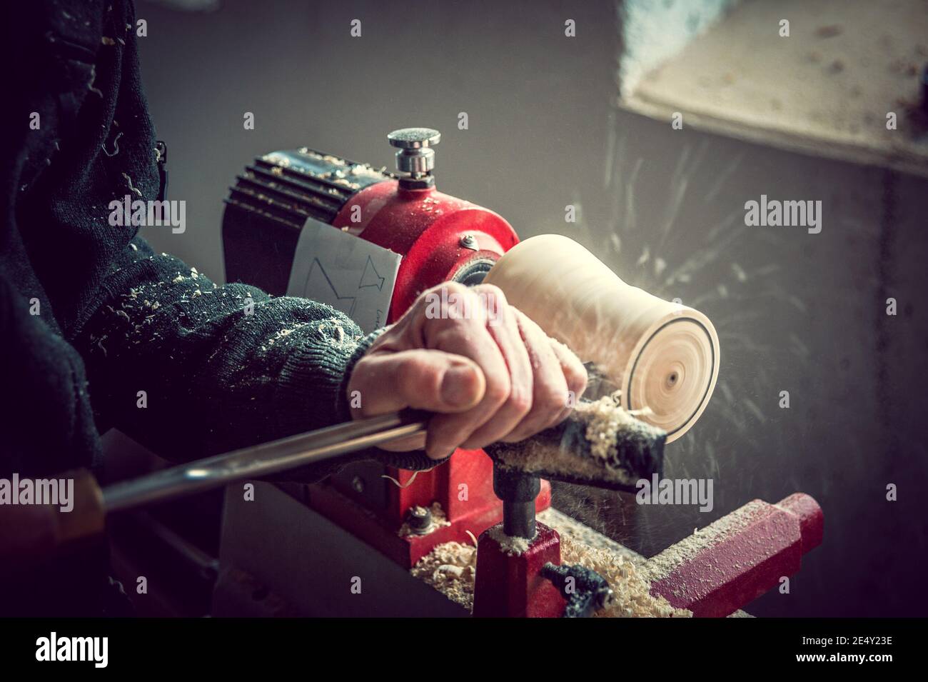 Woodturner wood turner hi-res stock photography and images - Alamy