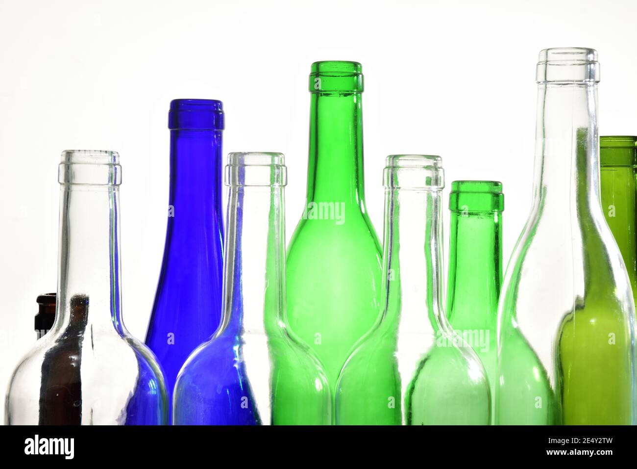 group of bottleneck on white background Stock Photo - Alamy
