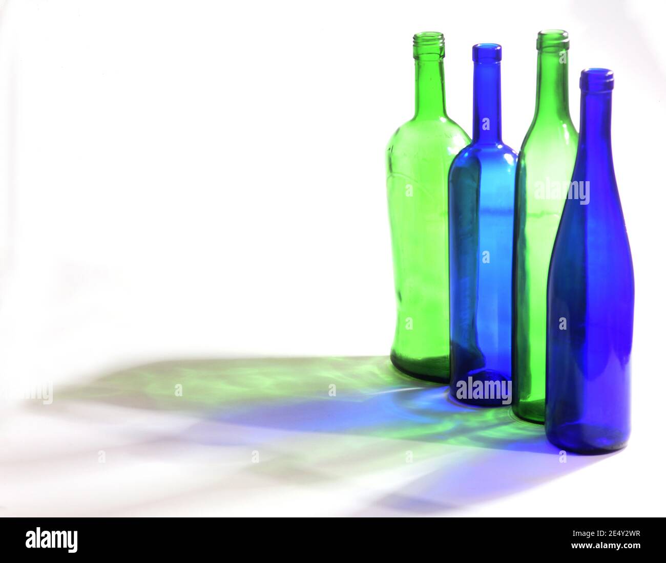 bottle with its shadow with white background Stock Photo - Alamy