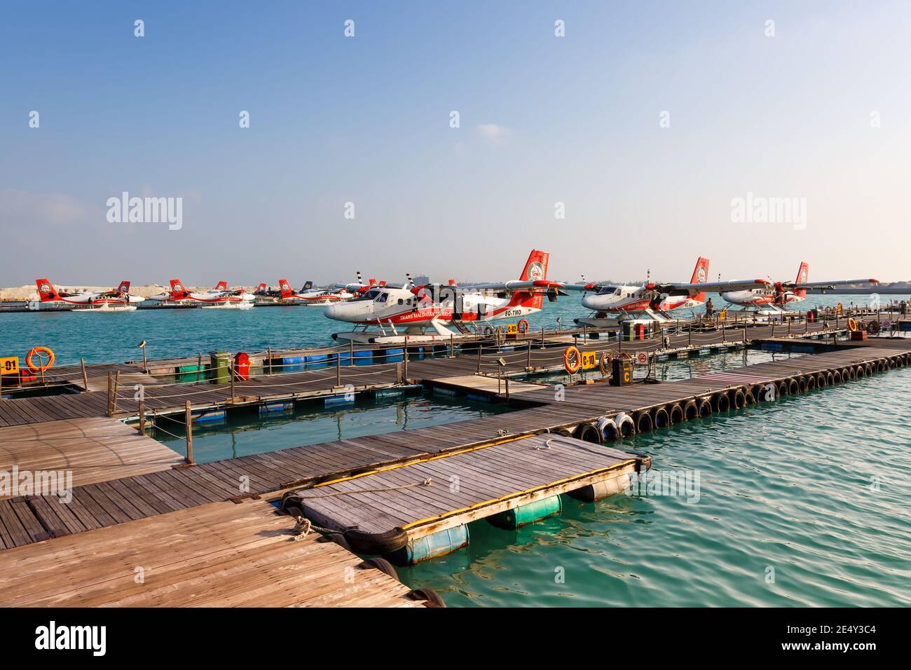 Male, Maldives – February 20, 2018: TMA - Trans Maldivian Airways Twin ...