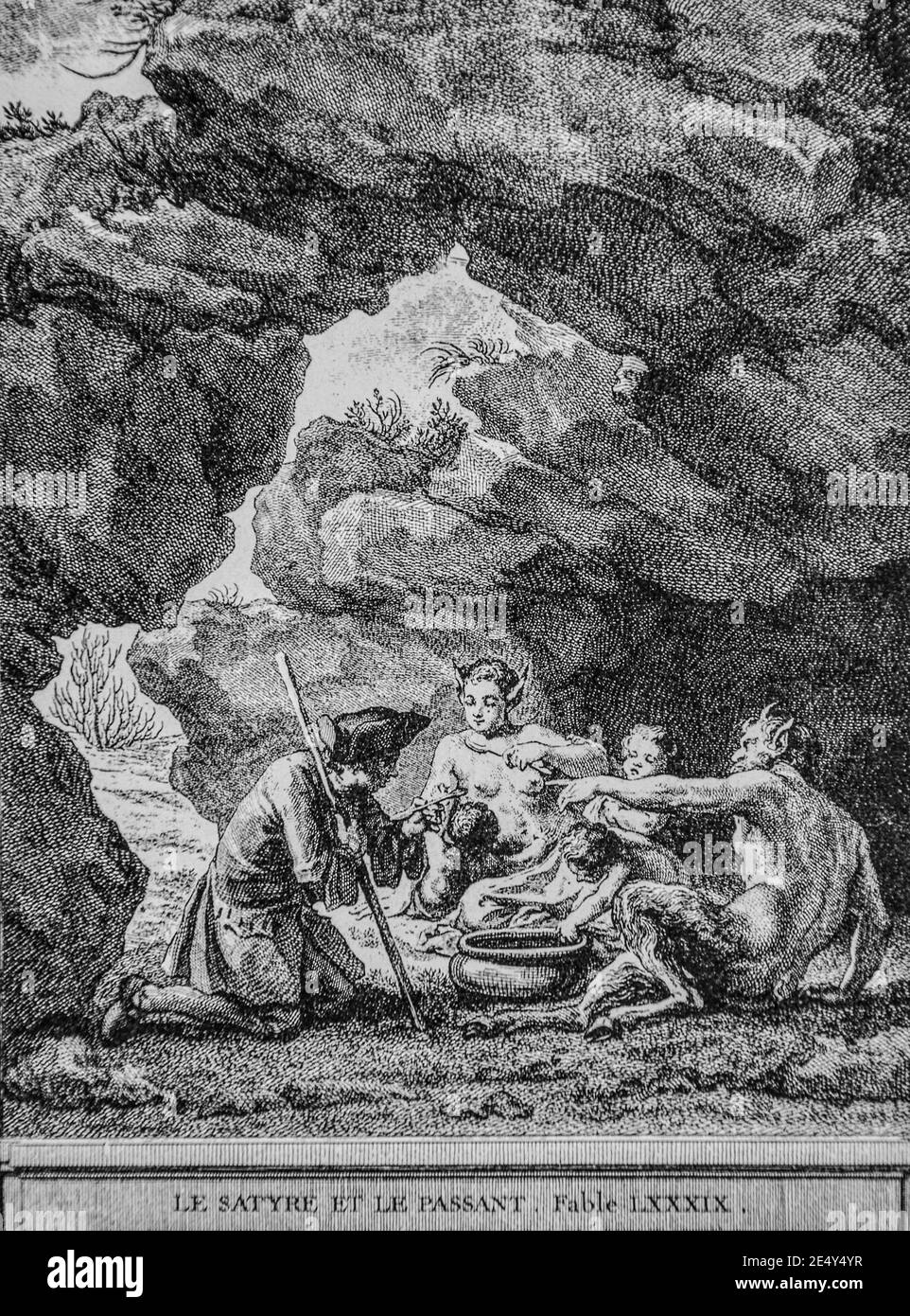 Le Satyre Et Le Passant Fables De La Fontaine Editeur Talan Dier 1904
