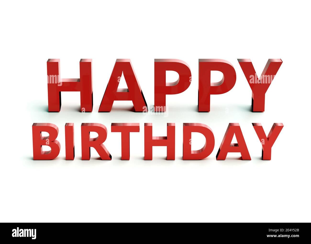 Happy Birthday Word 3d