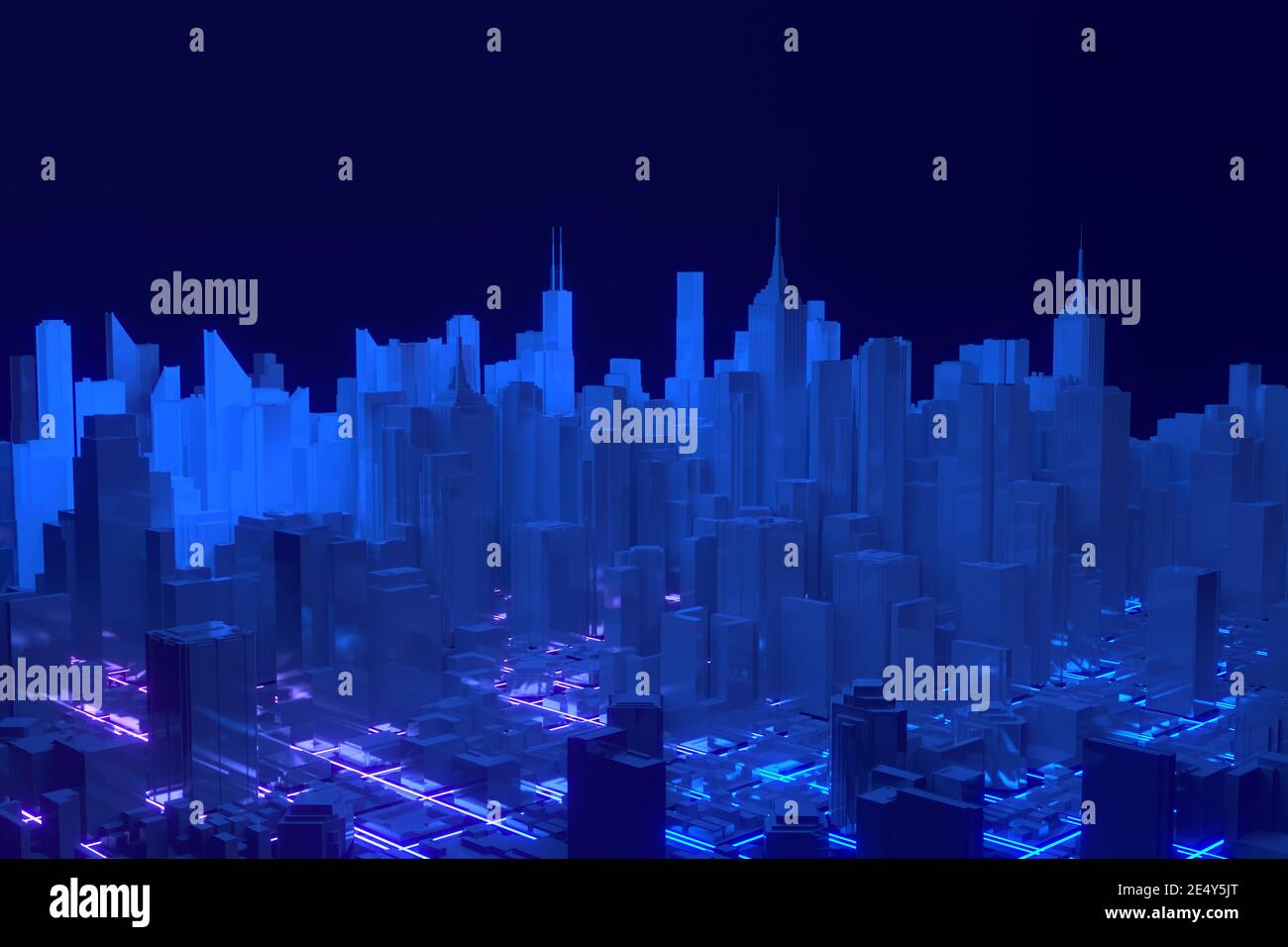 3D image render, Aerial view of cityscape background. 3d rendering ...