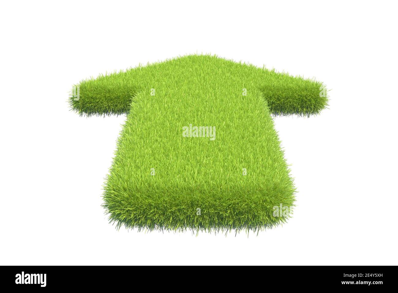 Green grass arrow on white background. 3d rendering Stock Photo - Alamy