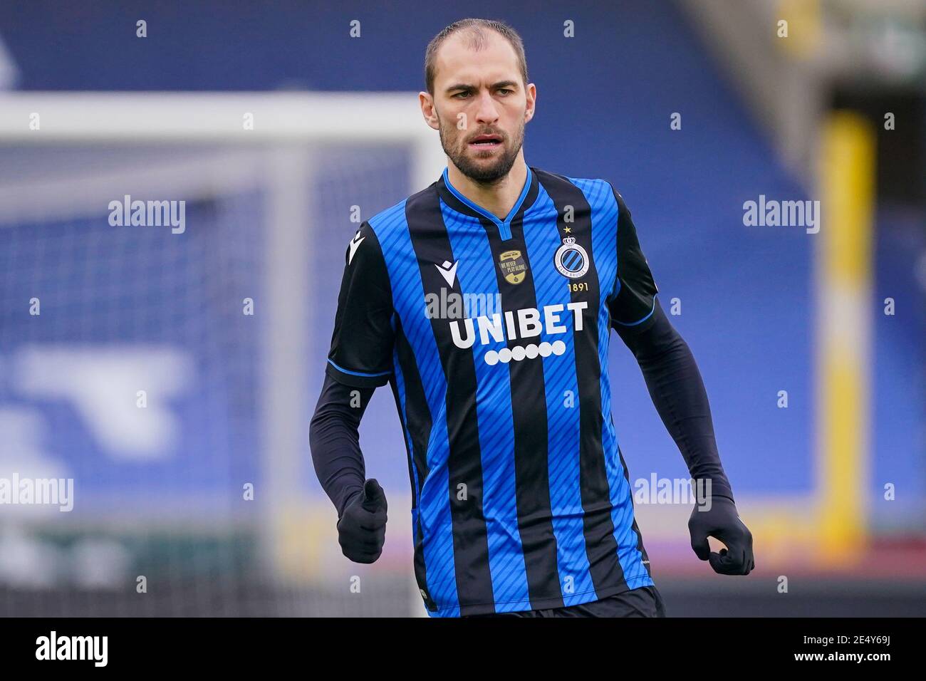 BRUGES, BELGIUM - JANUARY 24: Bas Dost of Club Brugge during the Pro ...