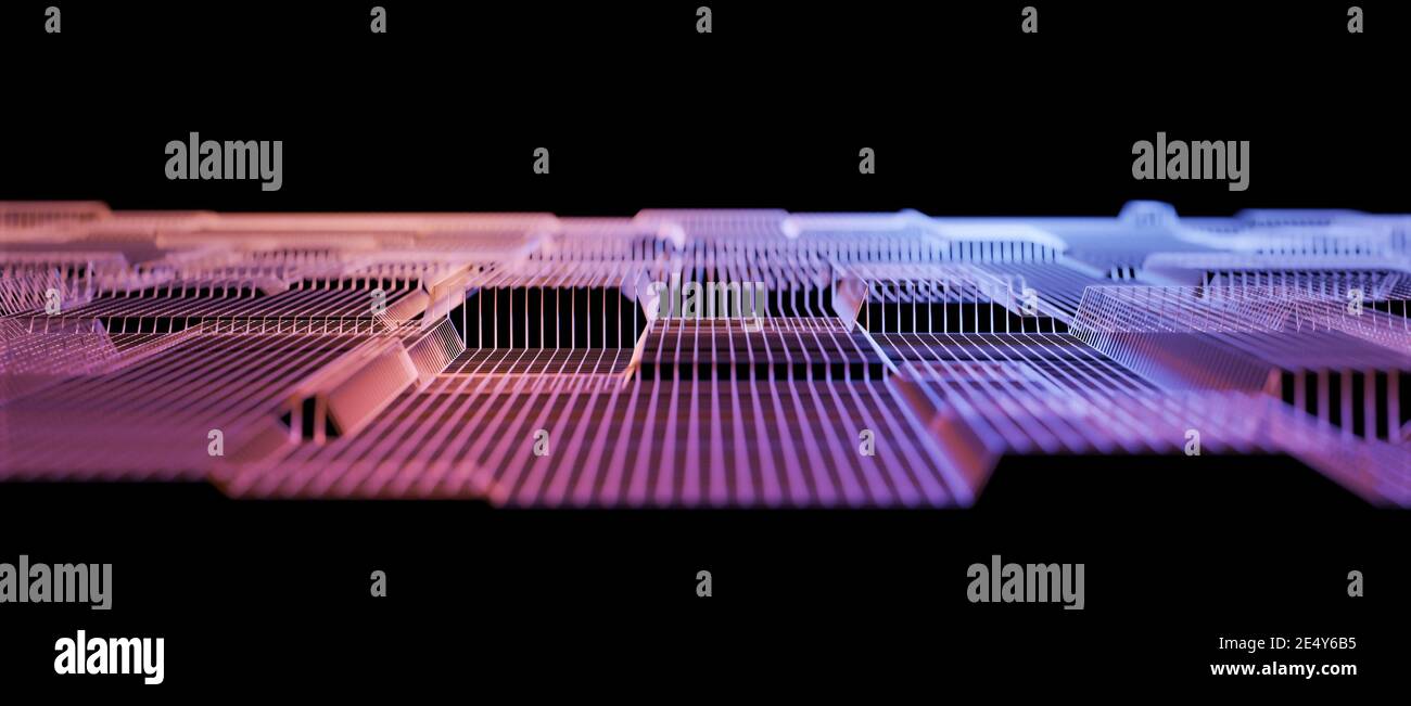 Wireframe Mesh Structure Glowing Modern Abstract Fragile Virtual Grid Science Technology Or