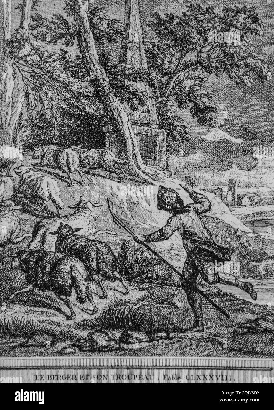Le Berger Et Son Troupeau Fables De La Fontaine Editeur Talan Dier