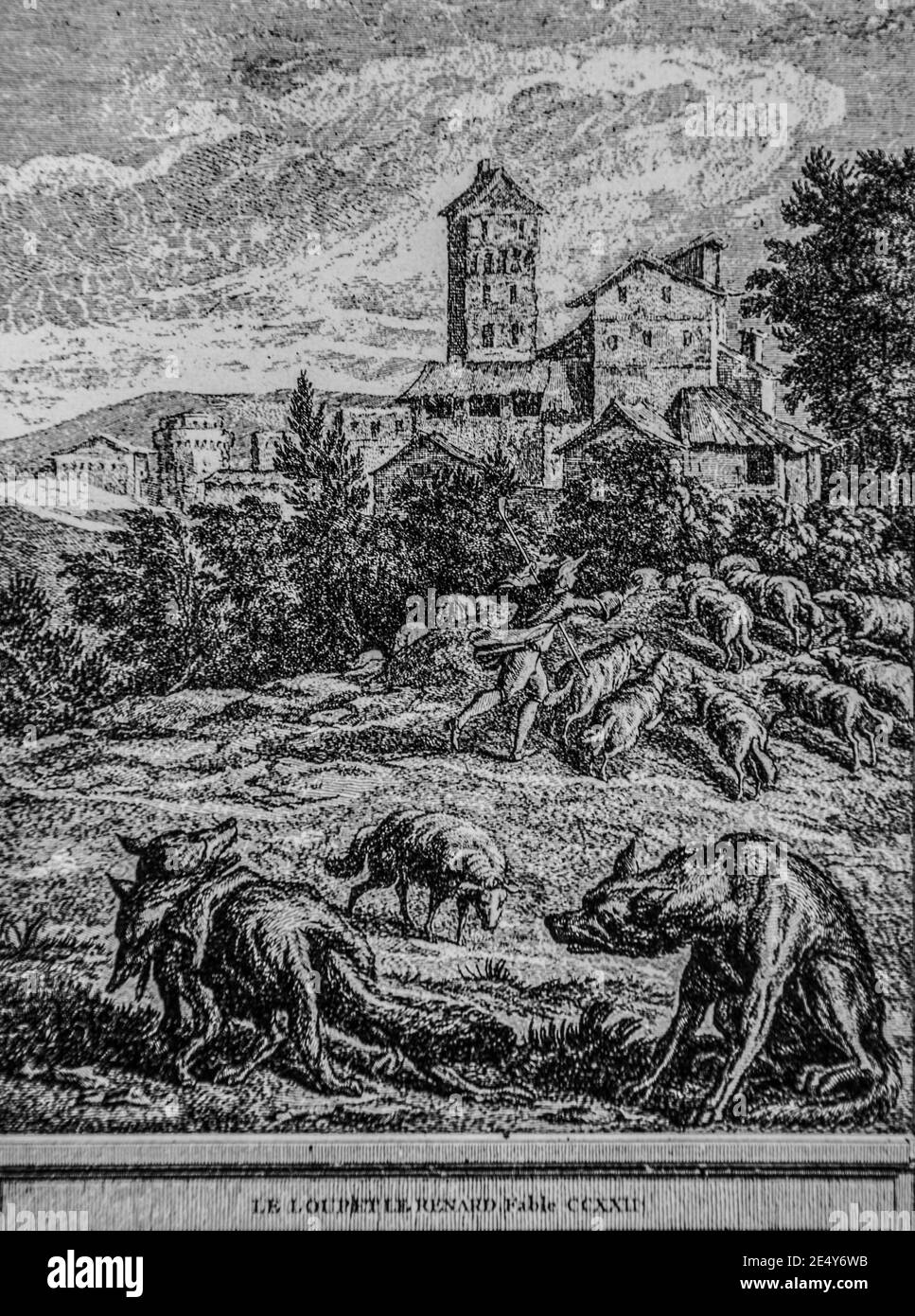 Le Loup Et Le Renard Fables De La Fontaine Editeur Talan Dier 1904