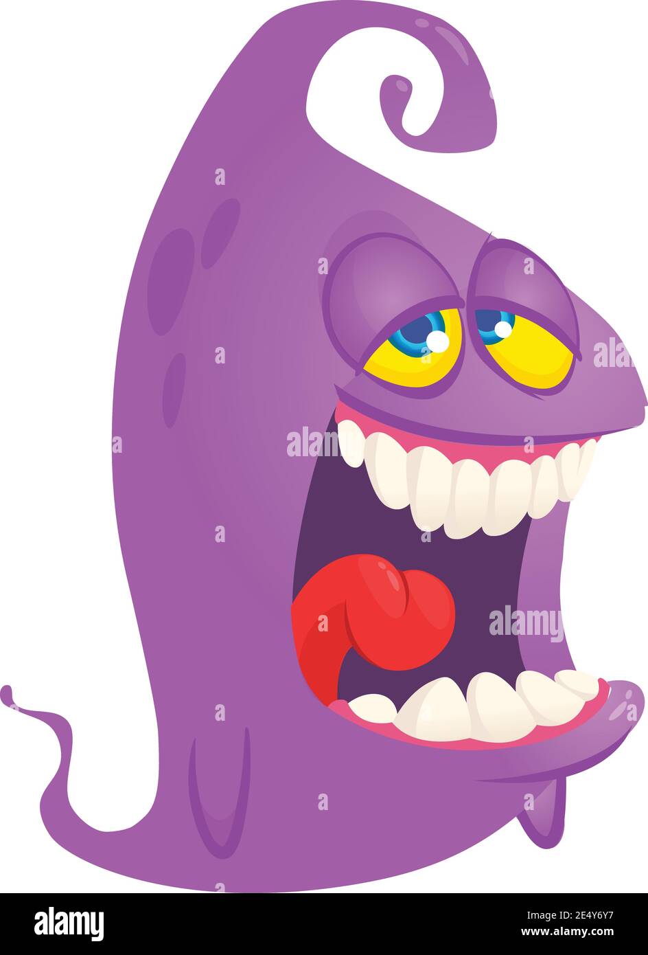 Funny cartoon flying monster. Vector illustration. Halloween design ...