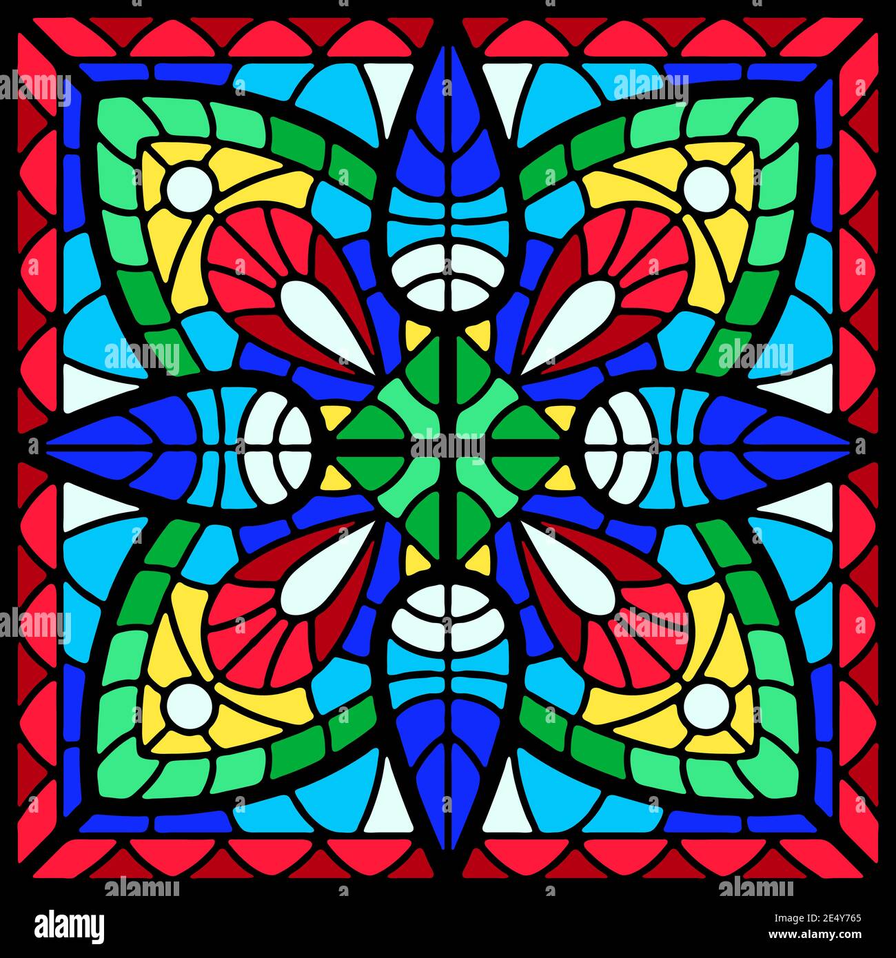 Colored wall window Stock Vector Images - Alamy