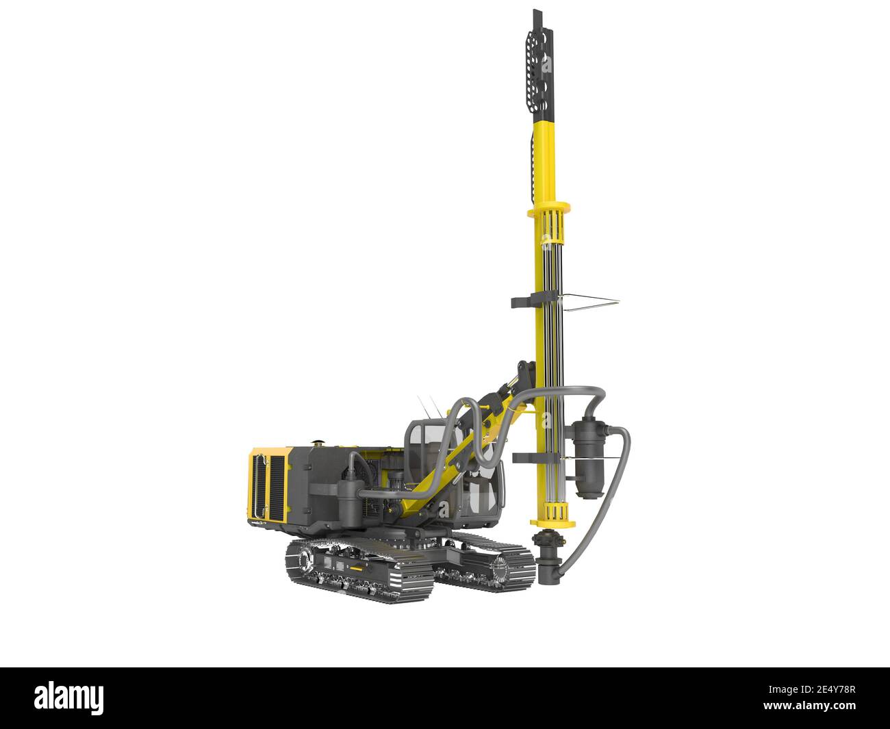 Drilling rig on crawler Cut Out Stock Images & Pictures - Alamy