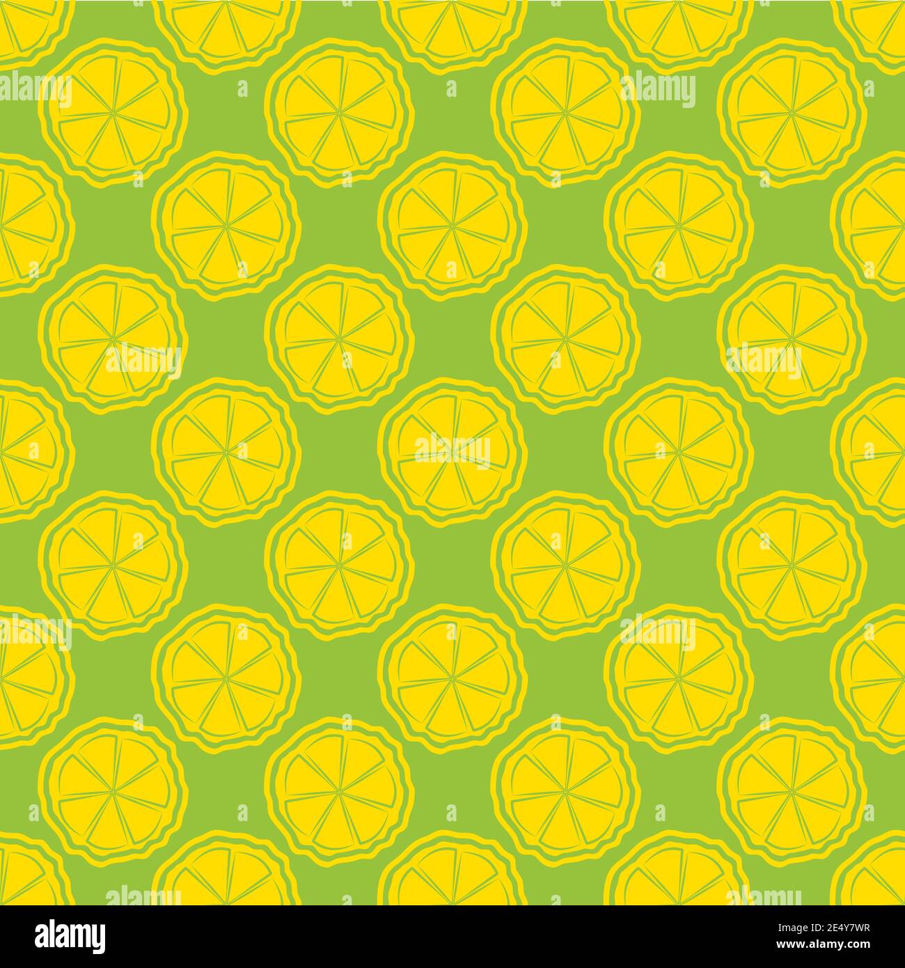 Citrus fruit vector seamless pattern background. Yellow green backdrop ...