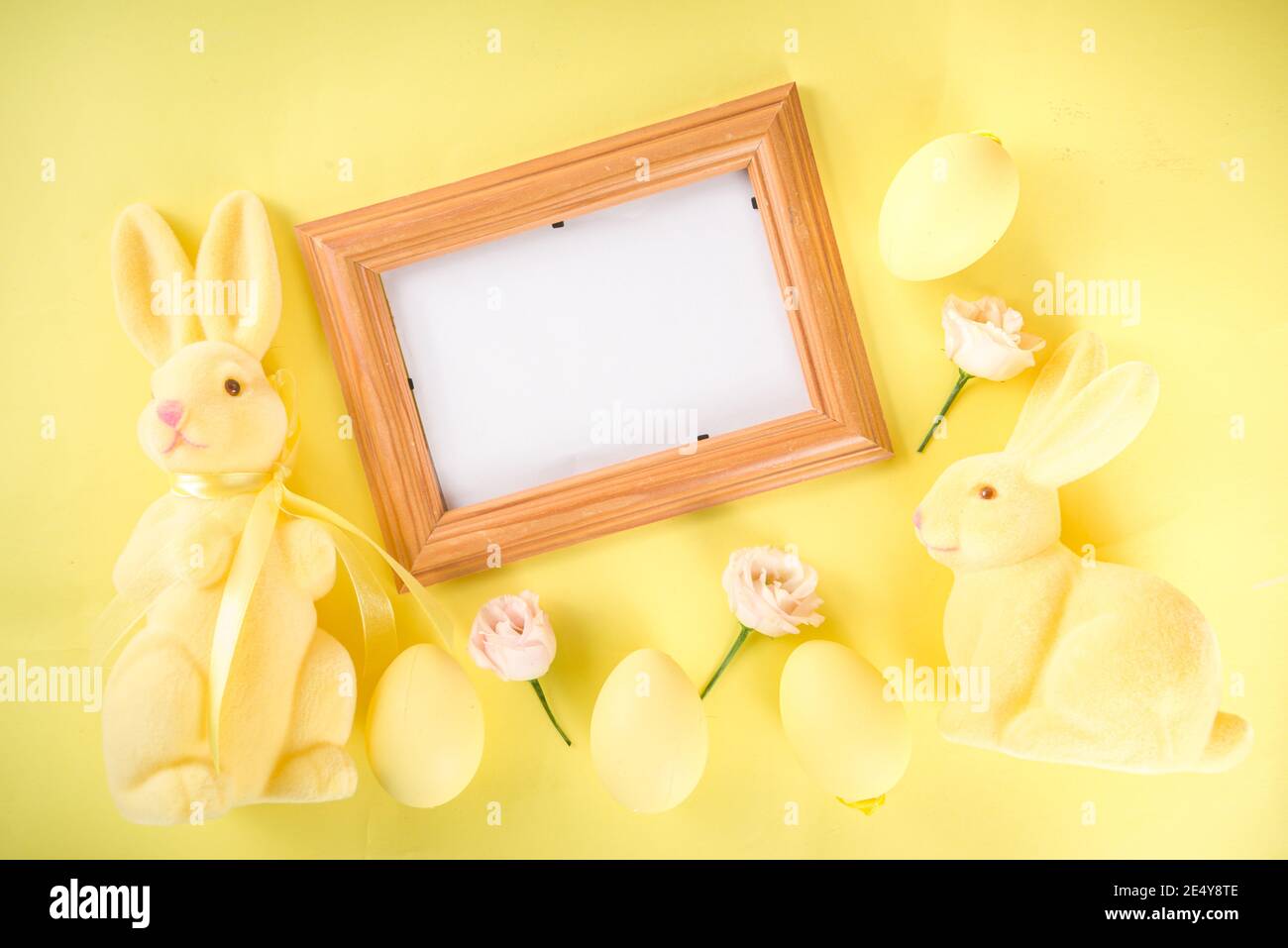 Easter trendy pantone 2021 flatlay pattern. Easter card, sale ...
