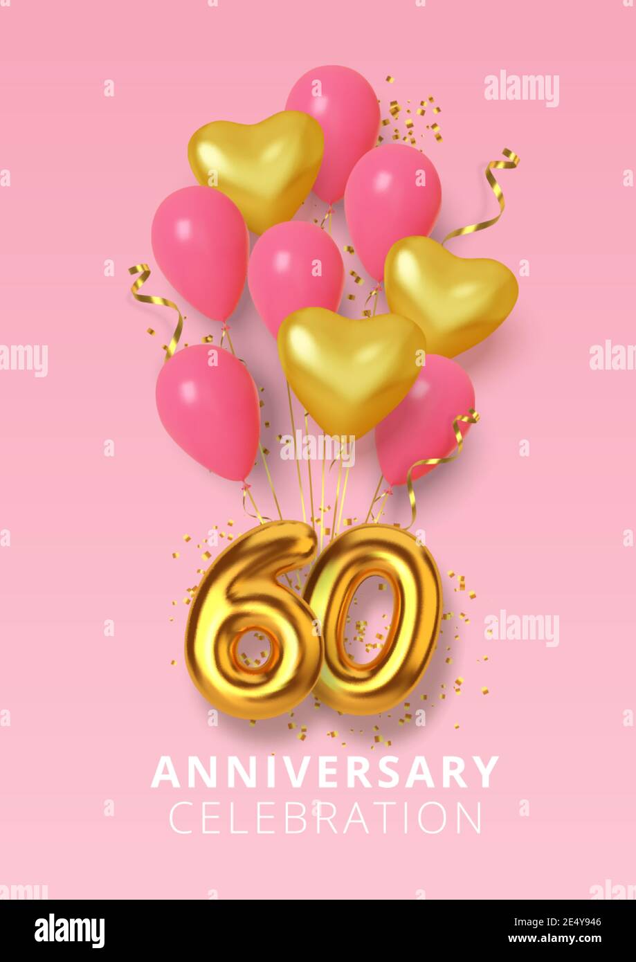 60th anniversary gold hi-res stock photography and images - Alamy