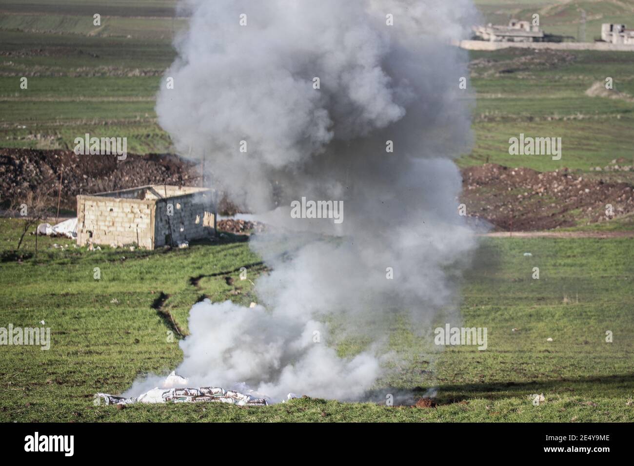 Idlib City, Syria. 24th Jan, 2021. A picture made available on 25 ...