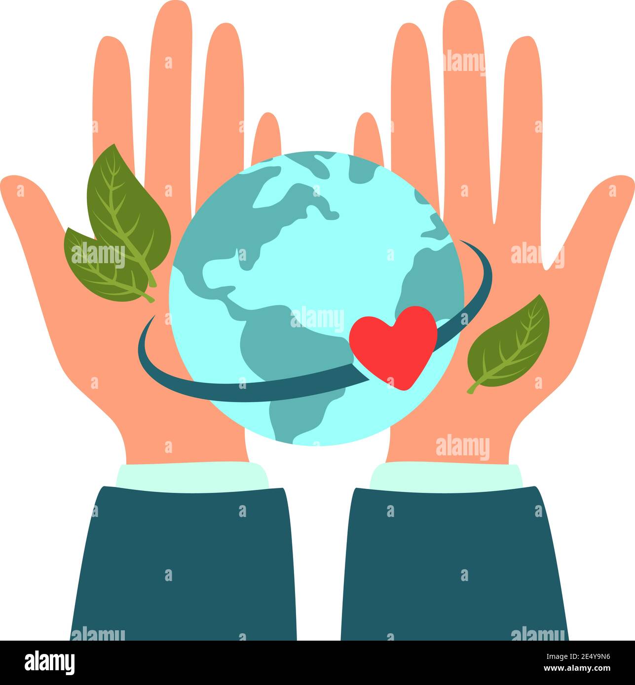 Ecological sustainable save earth Cut Out Stock Images & Pictures - Alamy