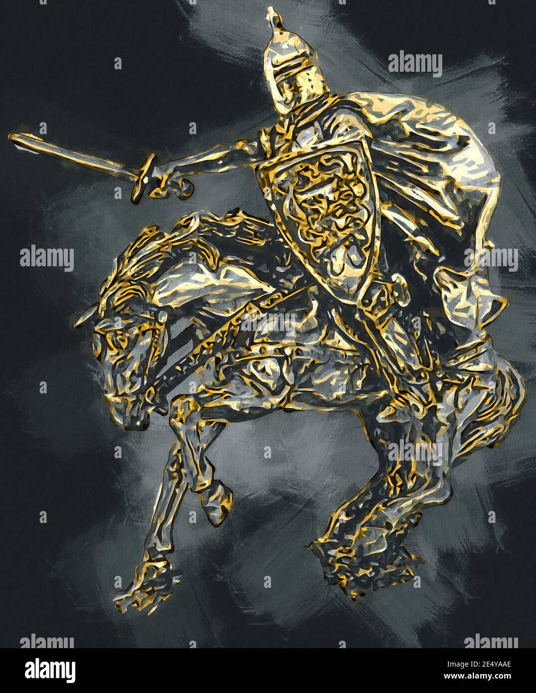 Medieval cavalry charge hi-res stock photography and images - Alamy