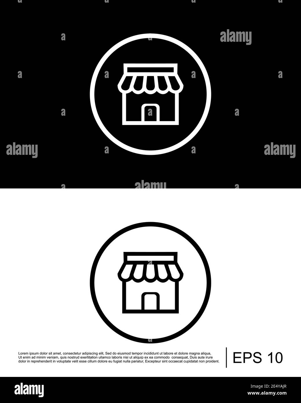 shop icon logo vector Stock Vector Image & Art - Alamy