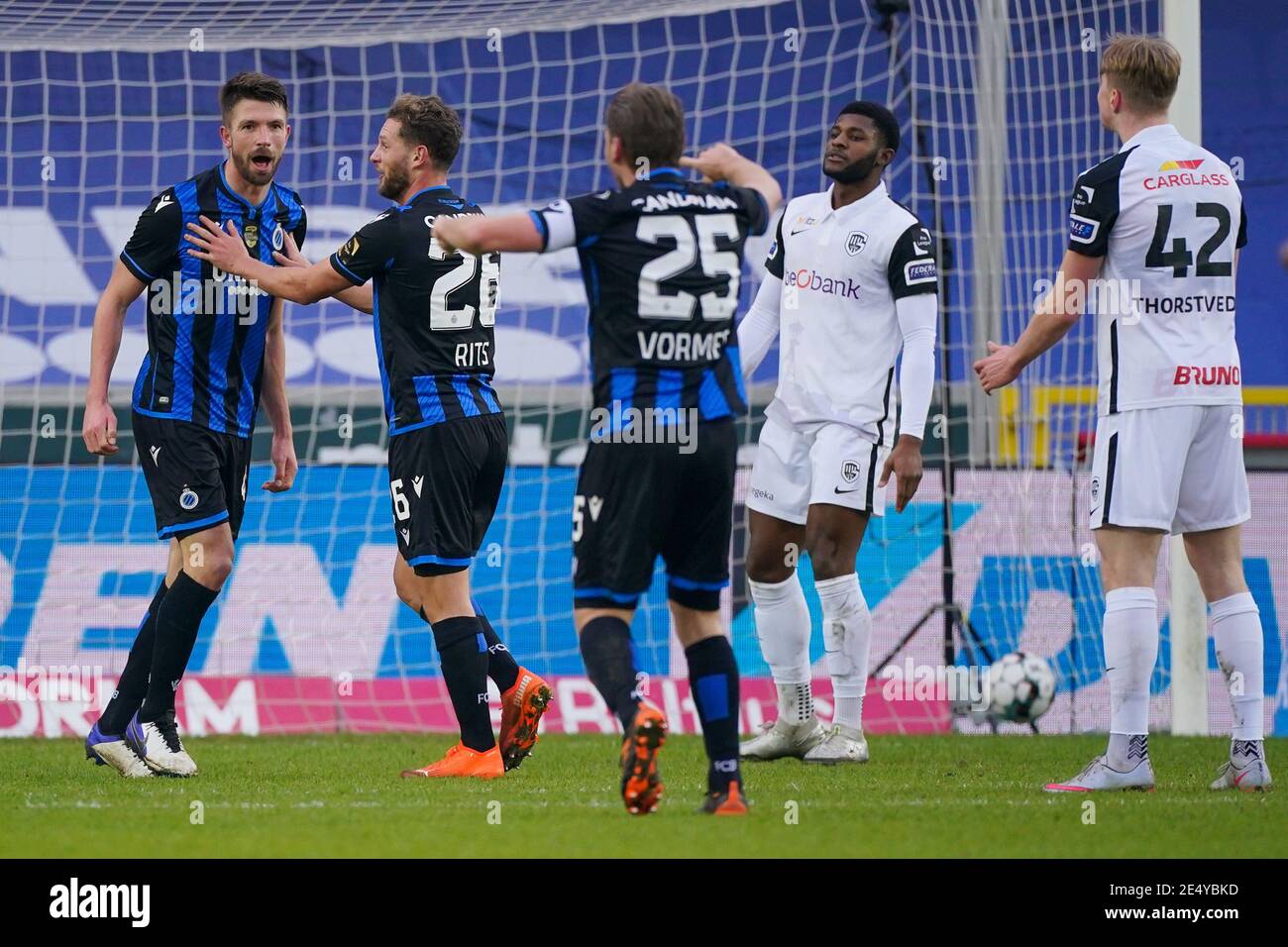 BRUGES, BELGIUM - JANUARY 24: Brandon Mechele of Club Brugge ...