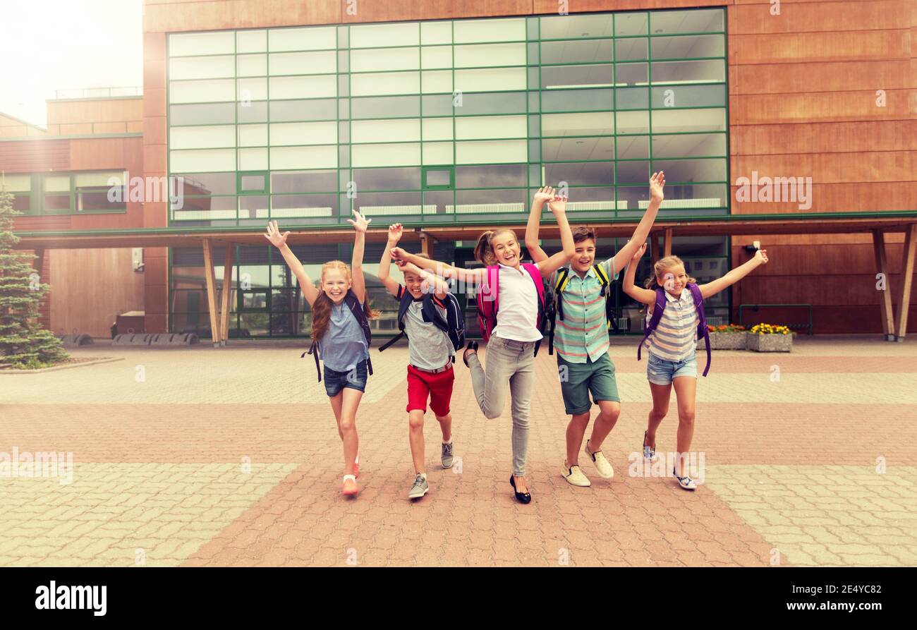 Elementary school students running hi-res stock photography and images ...