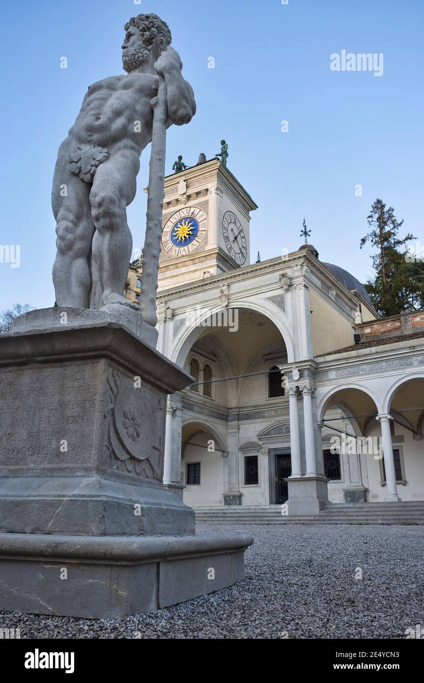 Statue of Caco, a character present in the tenth labor of Hercules, at ...