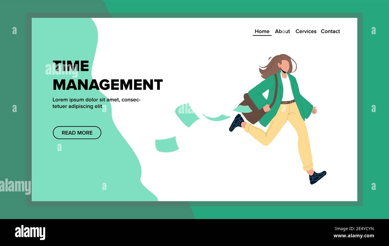 Time Management Planning And Organization Vector flat Stock Vector ...