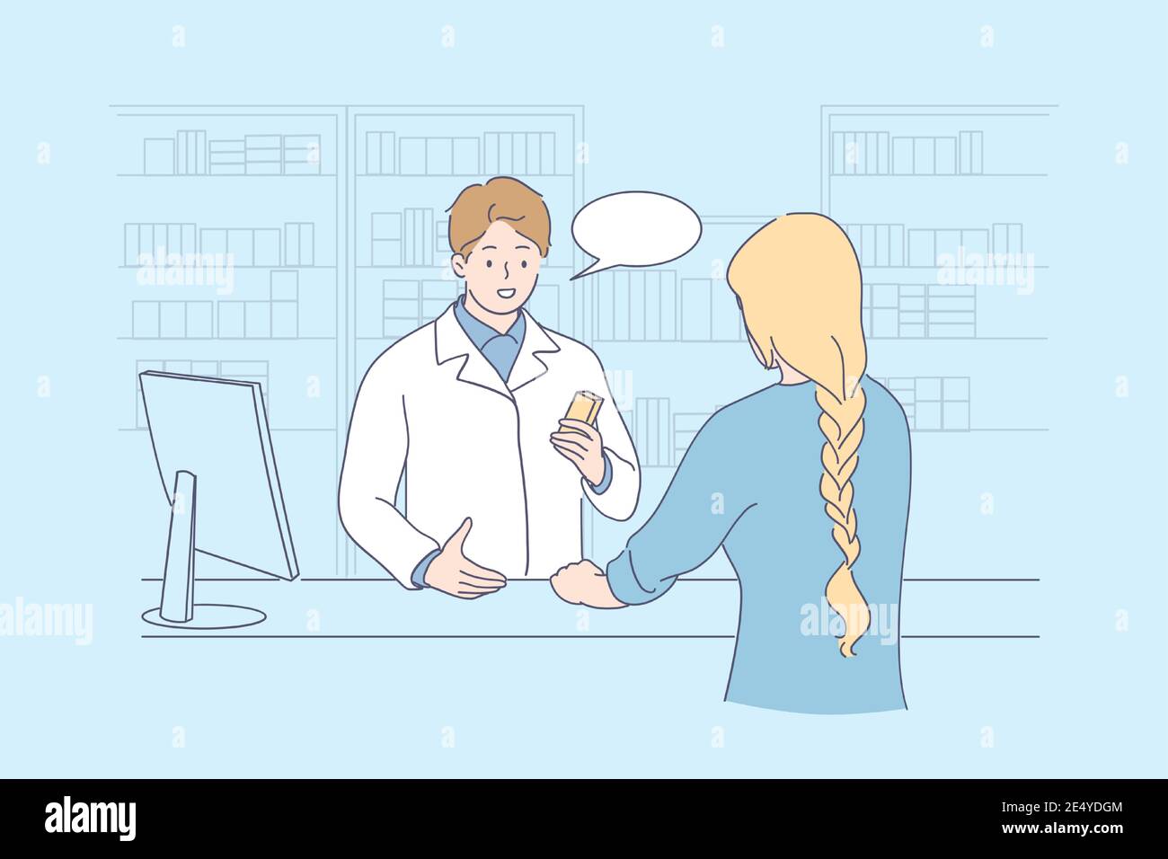 Pharmacist Counseling Cartoon