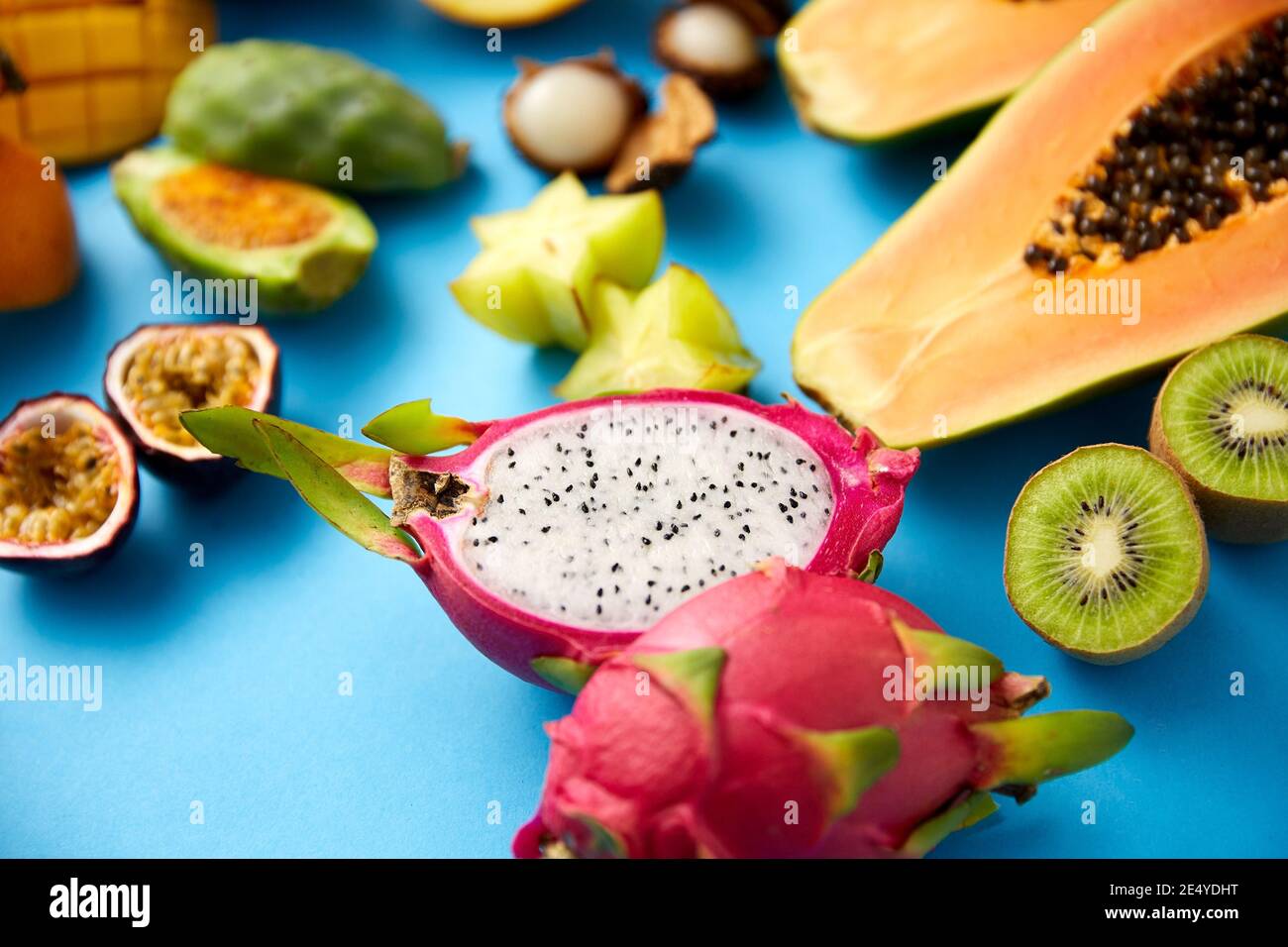 Different exotic fruits hi-res stock photography and images - Alamy