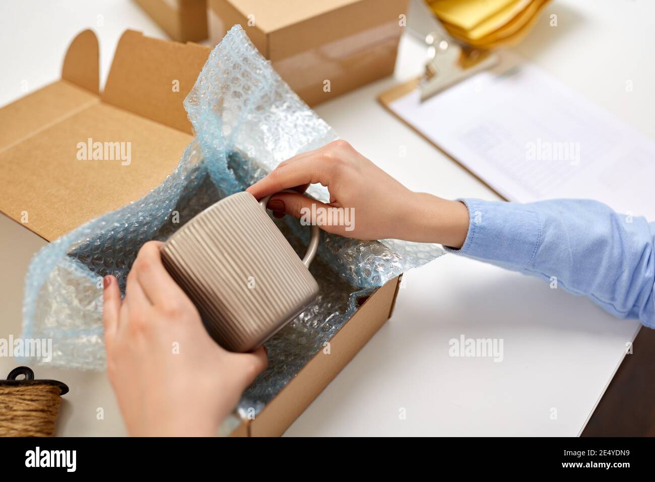 Mug box hi-res stock photography and images - Alamy